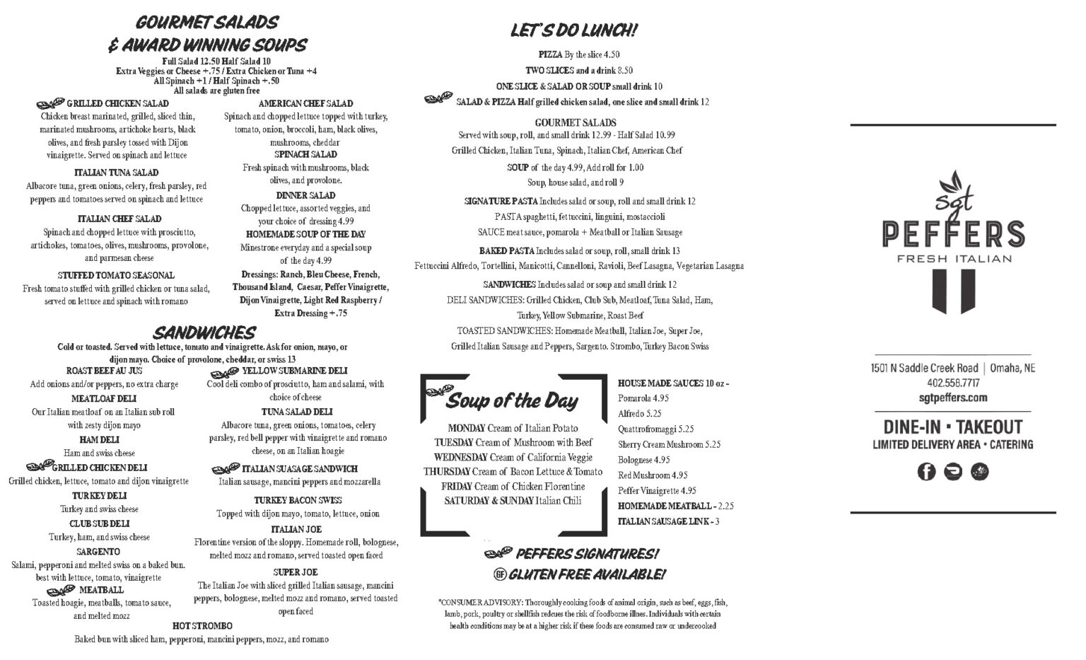 Sgt. Peffers – Authentic Gourmet Italian